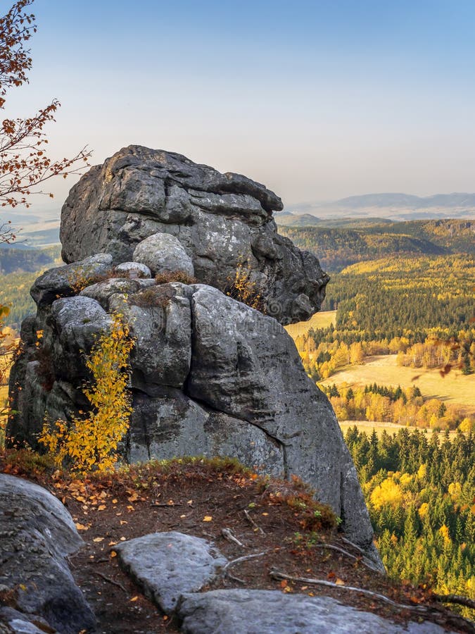 The Ape Rock Formation in the Table Mountain National Park, Poland ...