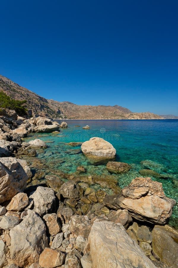 Apella beach, karpathos stock photo. Image of sand, paradise - 41695586