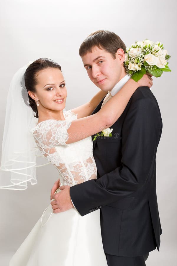 Apenas casado. imagen de archivo. Imagen de pares, hombre - 1616979