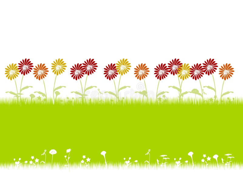 Apenas chovido sobre ilustração do vetor. Ilustração de flor - 49331567