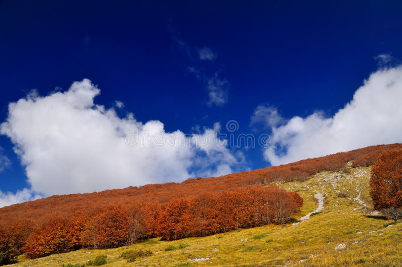 Apennines in Italy stock photo. Image of fall, sight, mountain - 7347650