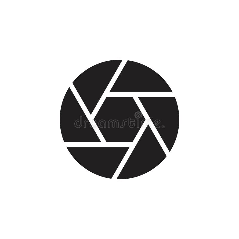 Aperature Icon Flat Line Illustration Stock Illustration - Illustration ...