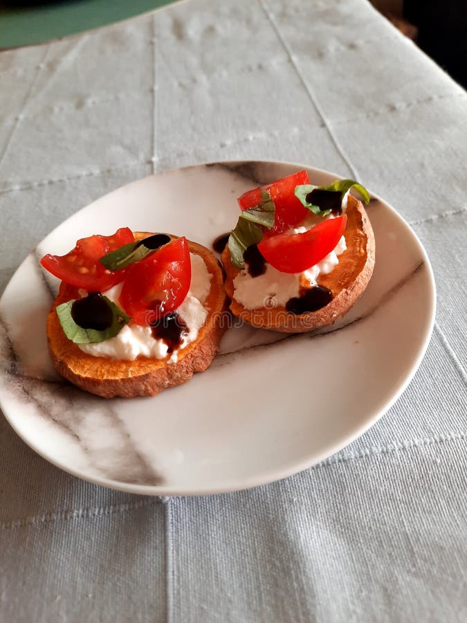 Aperitief Snack Toast Vegetarian Stock Image - Image of vegar ...