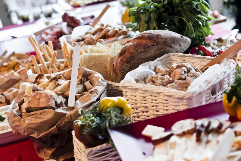 Aperitif time stock photo. Image of healthy, bagels, food - 43073412