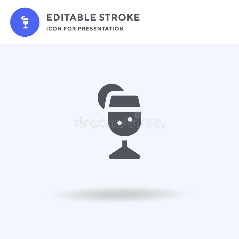 Aperol Spritz Icon Vector, Filled Flat Sign, Solid Pictogram Isolated ...