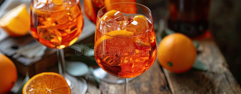 Aperol Spritz, Web Banner Format, Stock Image - Image of bottle ...