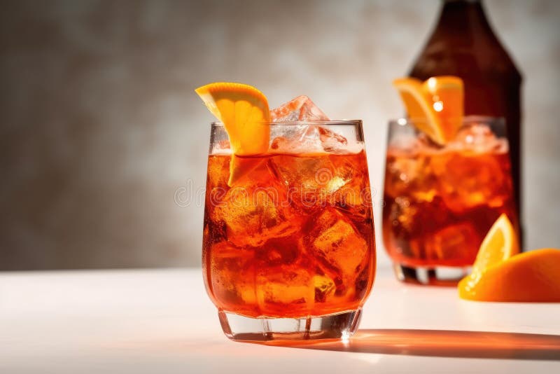 Aperol Spritz on White Background. Generative AI Stock Illustration ...