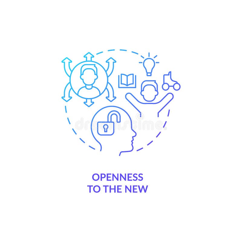 Apertura Al Nuevo Icono De Concepto De Gradiente Azul Ilustración del ... Apertura Al Nuevo Icono De Concepto De Gradiente Azul Ilustración del ...
