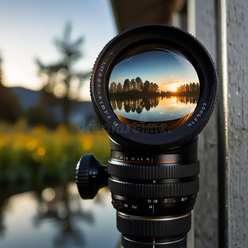 Aperture of camera lens stock illustration. Illustration of green ...