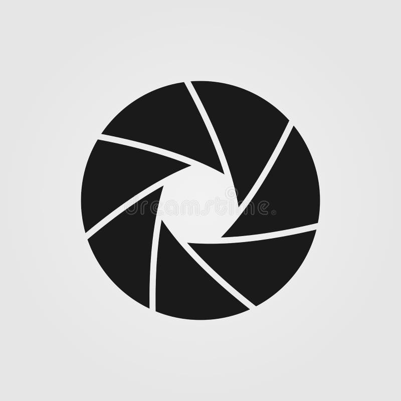 Aperture Icon Vector Illustration. Camera Shutter, Photography Concept ...