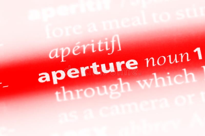 Aperture stock image. Image of english, dictionary, info - 114412149