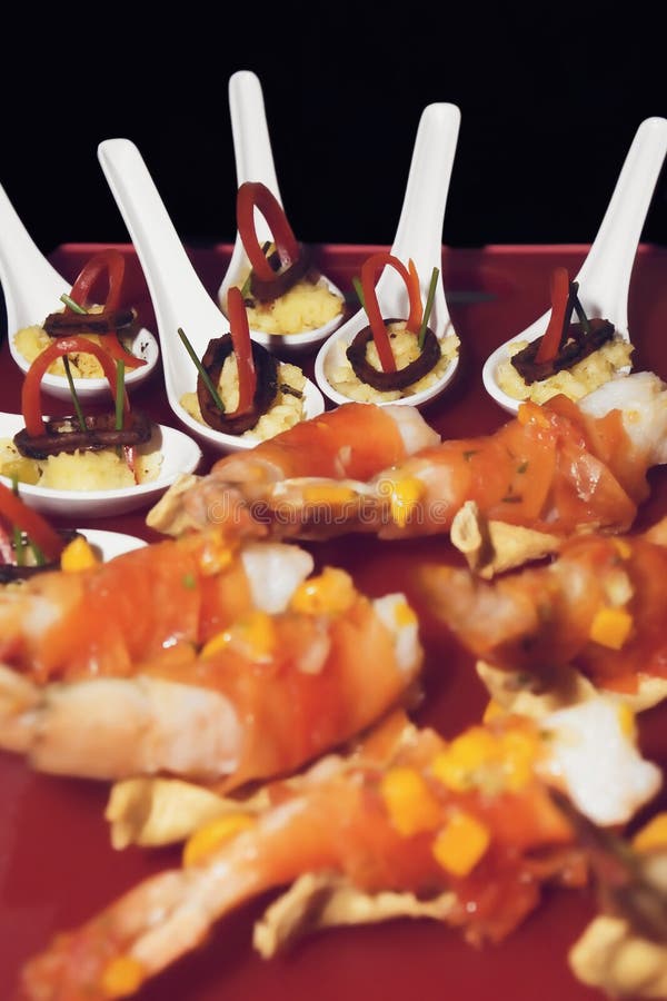 Fancy Appetizers and H Orderves Stock Image - Image of food, appetizers ...