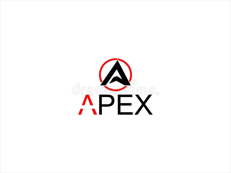 Apex logo design vector stock illustration. Illustration of font ...