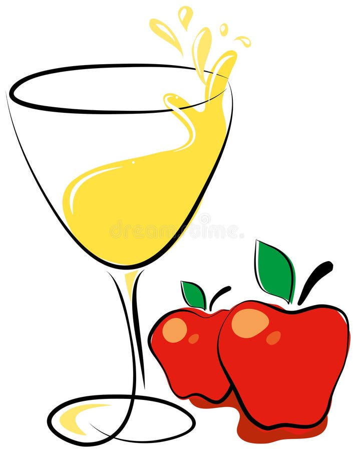 Glas Apfelsaft Stock Illustrationen, Vektoren, & Kliparts - 434 Stock ...