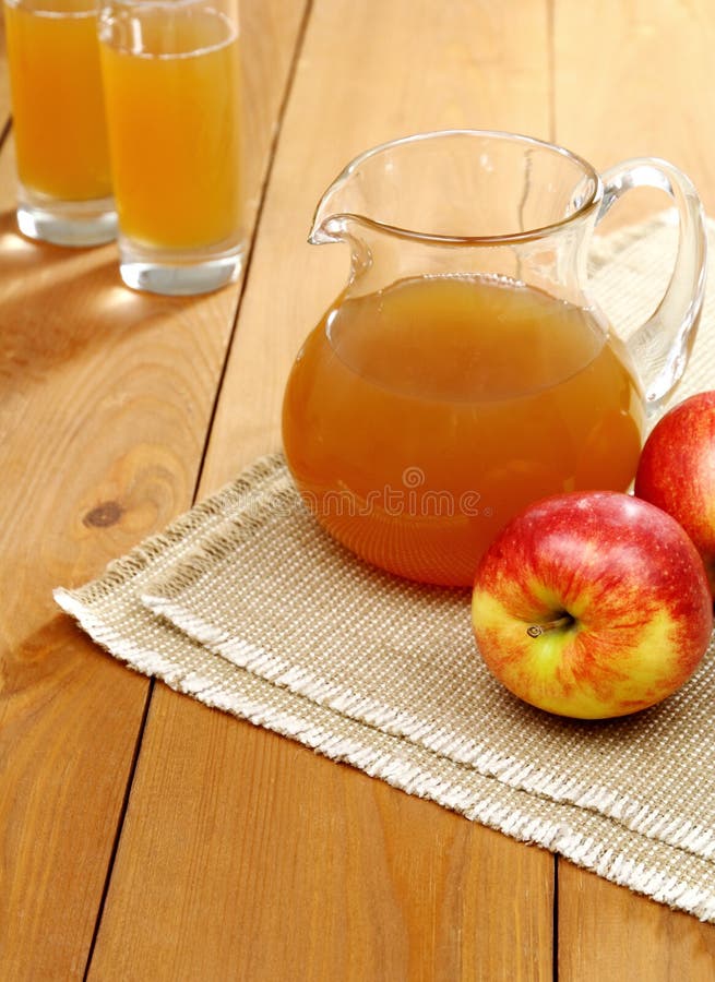Apfelsaft stockbild. Bild von tabelle, organisch, krug - 28049537