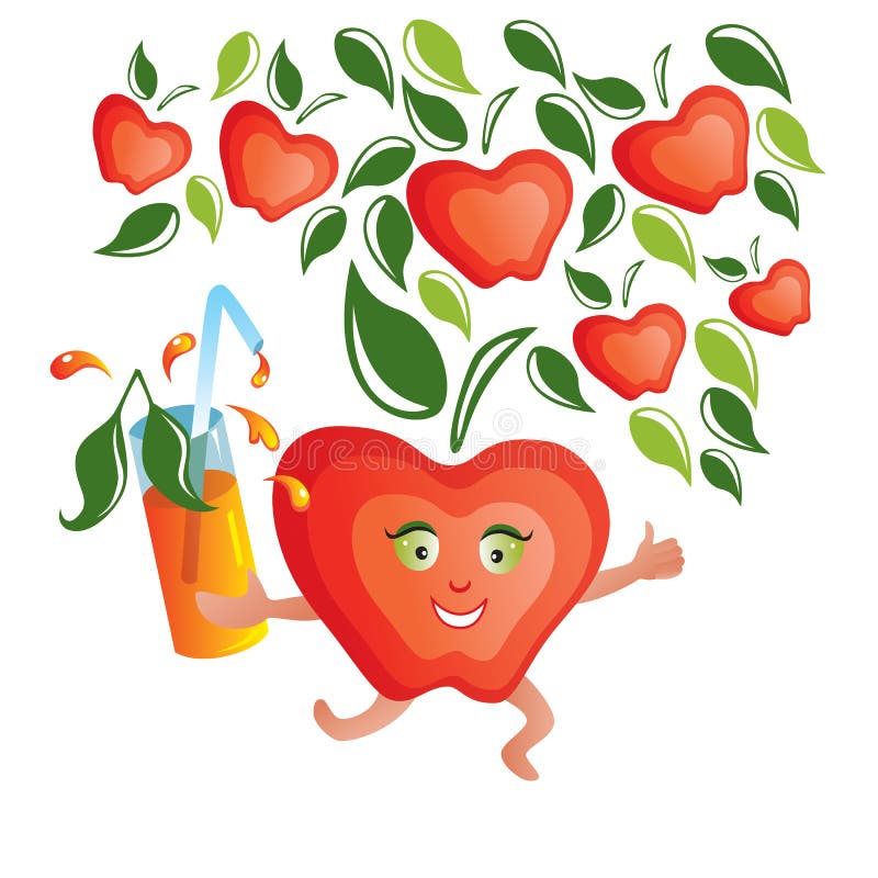 Apfelsaft vektor abbildung. Illustration von apfelsaft - 3574449