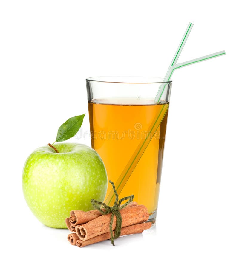Apfelsaft In Einer Glasflasche Und In Einem Reifen Apfel Stockfoto ...