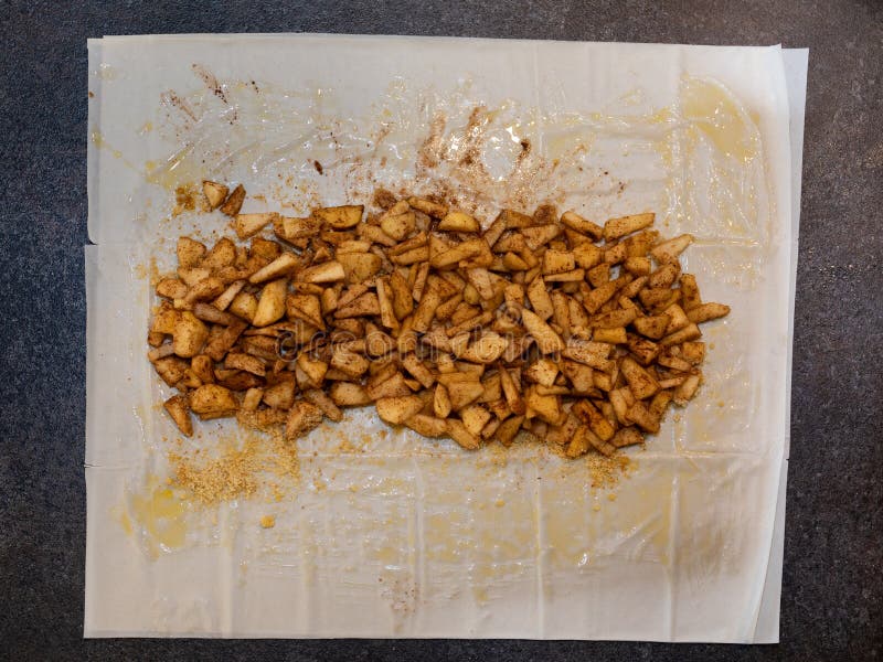 Apfelstrudel Making of. Preparing and Baking a Traditional Austrian ...