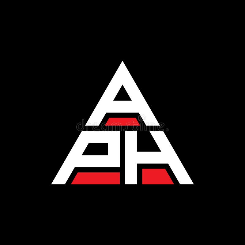 APH Triangle Letter Logo Design with Triangle Shape. APH Triangle Logo ...