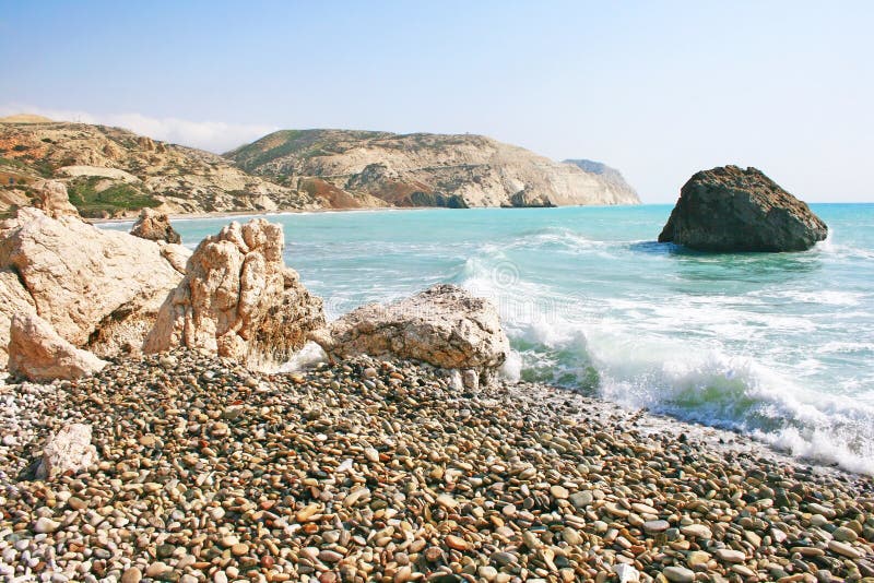 Aphrodite S Legendary Birthplace In Cyprus Stock Photo - Image of ...