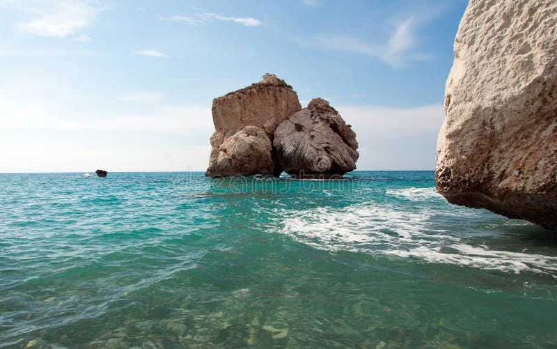 Aphrodite s Rock stock image. Image of sights, summer - 27506309