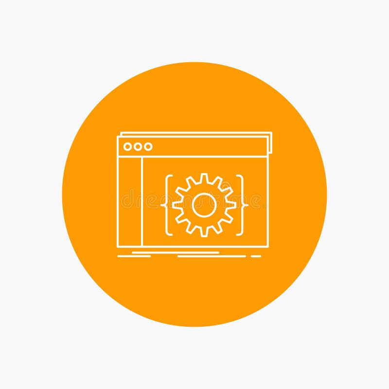 Api, App, Codage, Ontwikkelaar, Pictogram Van De Software Het Witte ...