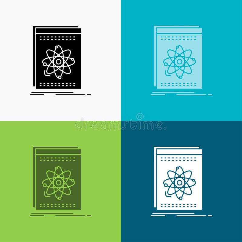 Api, Application, Developer, Platform, Science Icon Over Various Background. Glyph Style Design ...