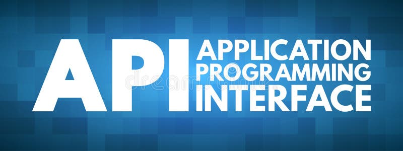API - Application Programming Interface Acronym Stock Illustration ...