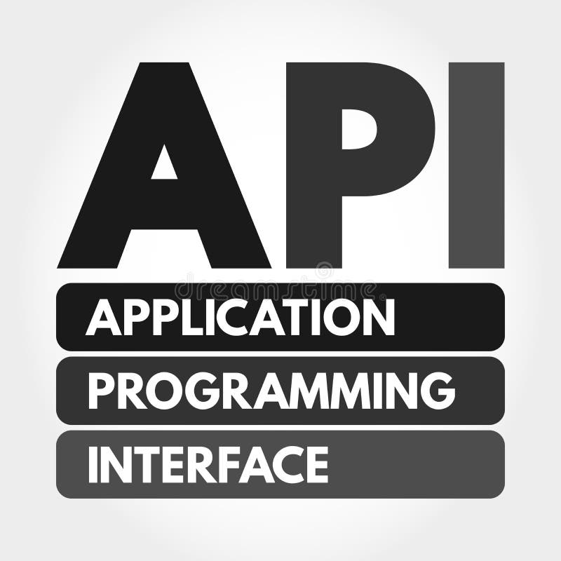 API - Application Programming Interface Acronym Stock Illustration ...