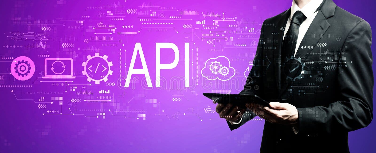 Api Application Programming Interface Concept With Person Using A Laptop Editorial Photo 4142