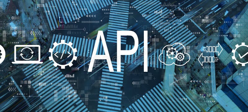 Api Application Programming Interface Concept With Man On Blurred