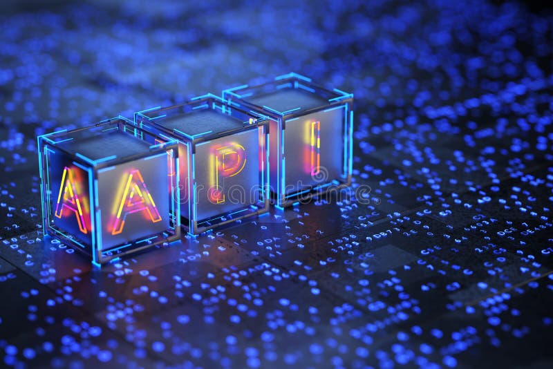 Application Programming Interface Software Development Tool Api Inscription On Abstract