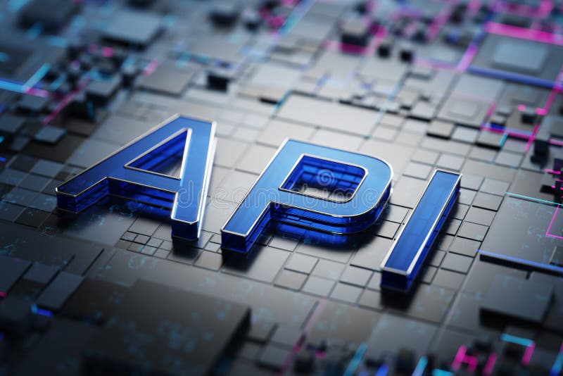 Application Programming Interface Software Development Tool Api Inscription On Abstract