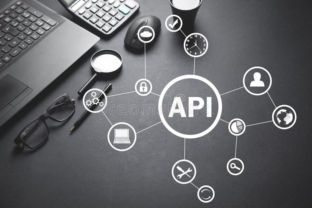 API. Application Programming Interface. Software Development Stock ...
