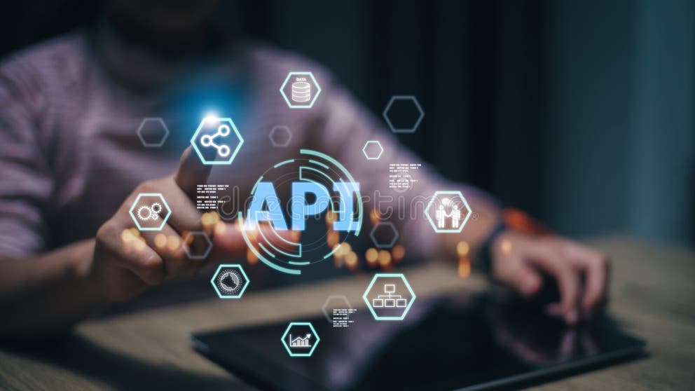 API - Application Programming Interface. Software Development Tool Stock Photo - Image of online ...