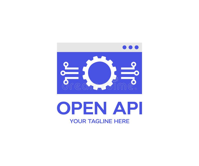 API - Application Programming Interface, Software Development Tool Logo Design. Stock Vector ...