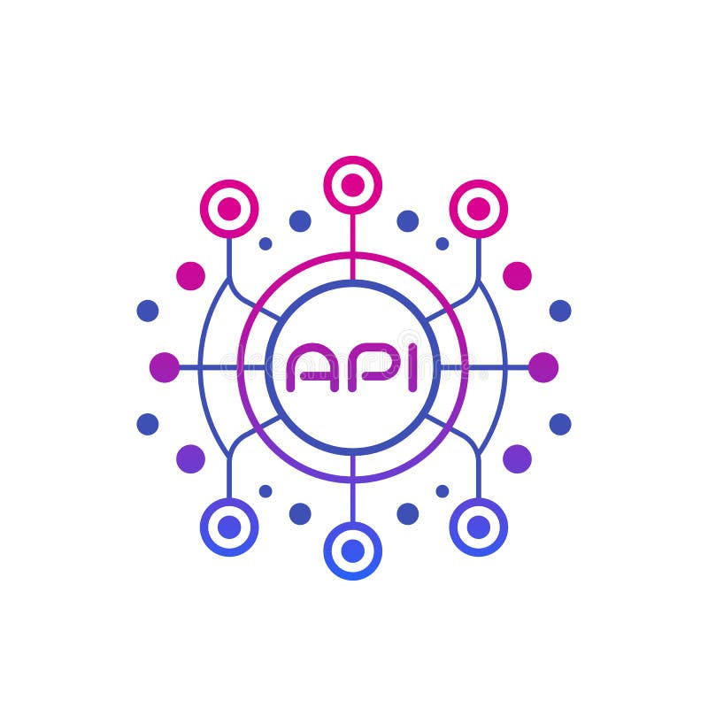 Application Programming Server And Computer Icon Stock Vector