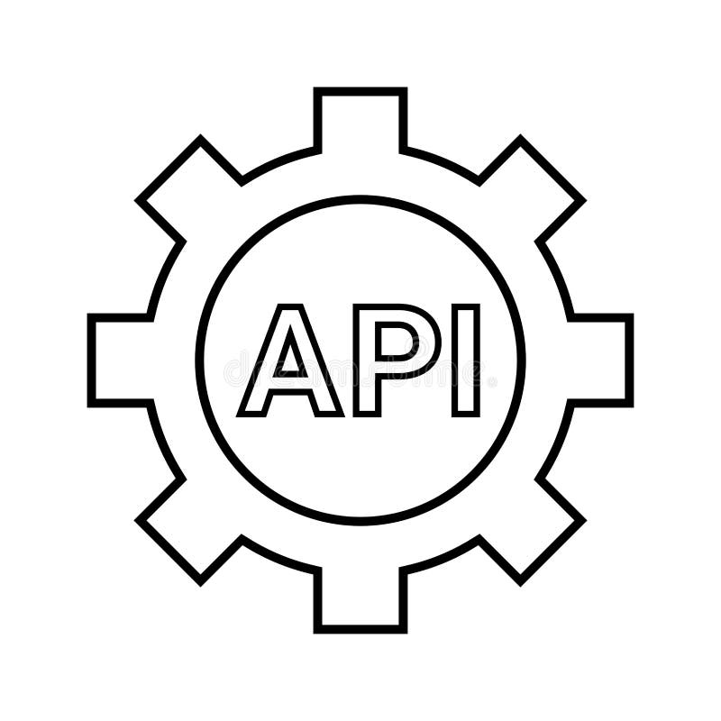 Api, Application, Software Outline Icon. Line Art Vector Stock ...