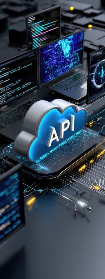 Api Concept Structure: Data Exchange, Software Bridge, System ...