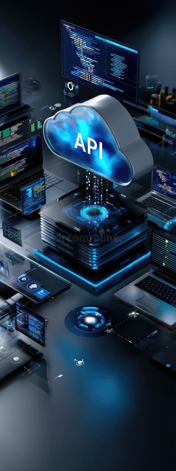 Api Concept Structure: Data Exchange, Software Bridge, System ...