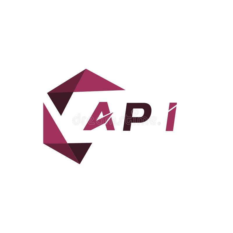 API Creative Minimalist Letter Logo. API Unique Vector Initials ...