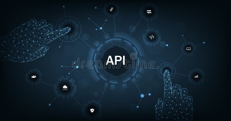 Api De Interfaz De Programación De Aplicaciones. Ilustración del Vector ...