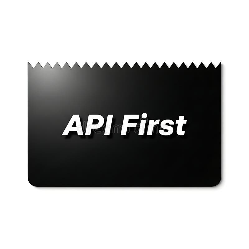 Api First Business Card Concept Modern Technology Software Development Strategy Stock ...