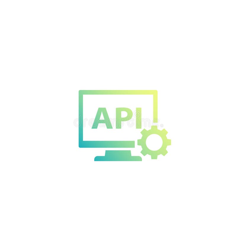 API Icon, Application Programming Interface Stock Vector - Illustration ...