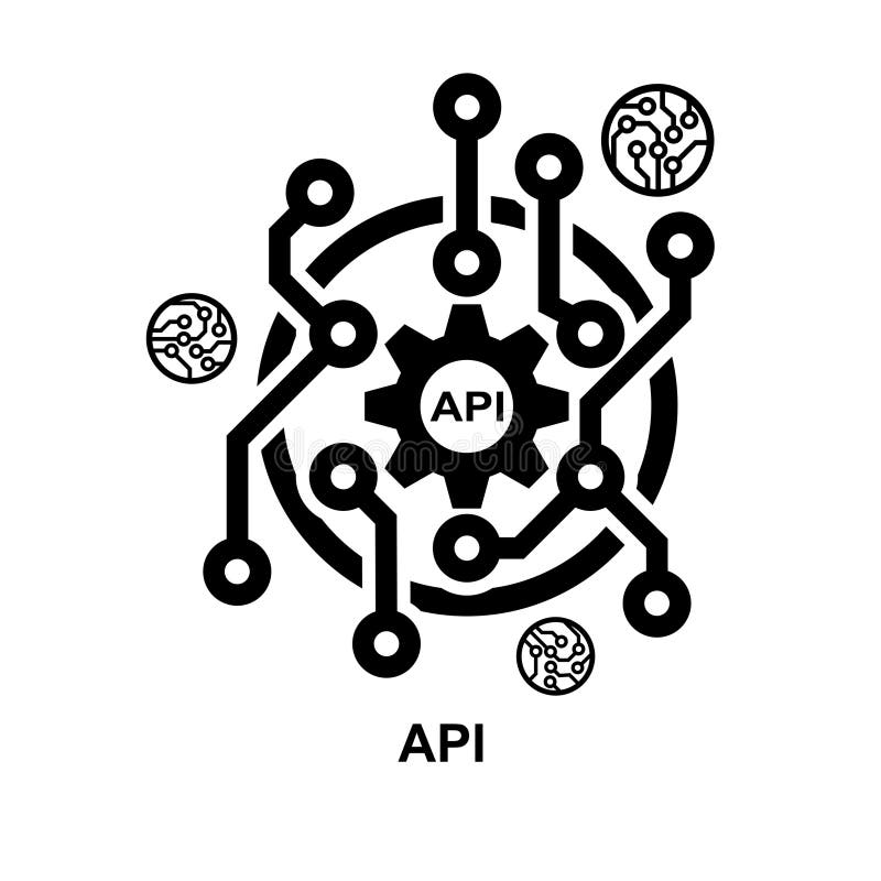 API Icon. Cloud api icon stock vector. Illustration of sign - 286124139