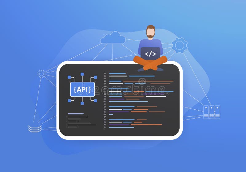 Api Integration Connection Between Two Applications Via Their Apis Application Programming