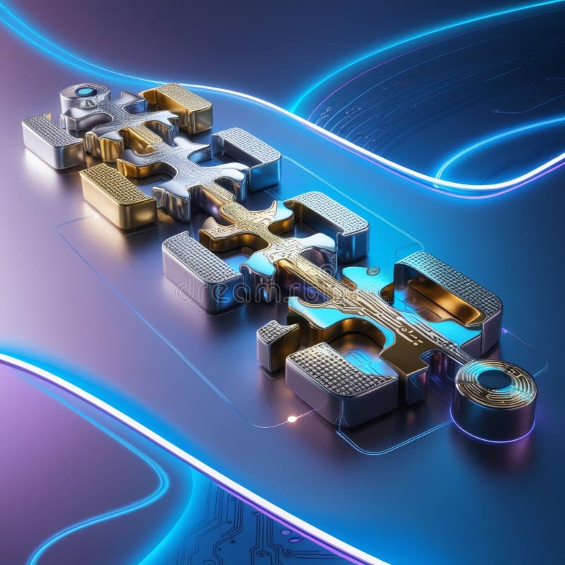 API Integration Pieces, API Integration Pieces Stock Illustration ...