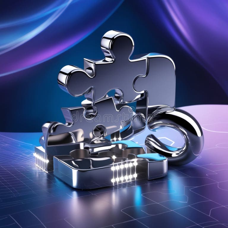 API Integration Pieces, API Integration Pieces Stock Illustration ...