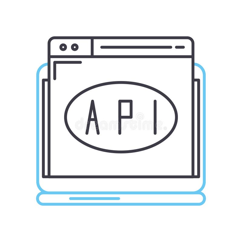 Api Line Icon, Outline Symbol, Vector Illustration, Concept Sign Stock ... Api Line Icon, Outline Symbol, Vector Illustration, Concept Sign Stock ...