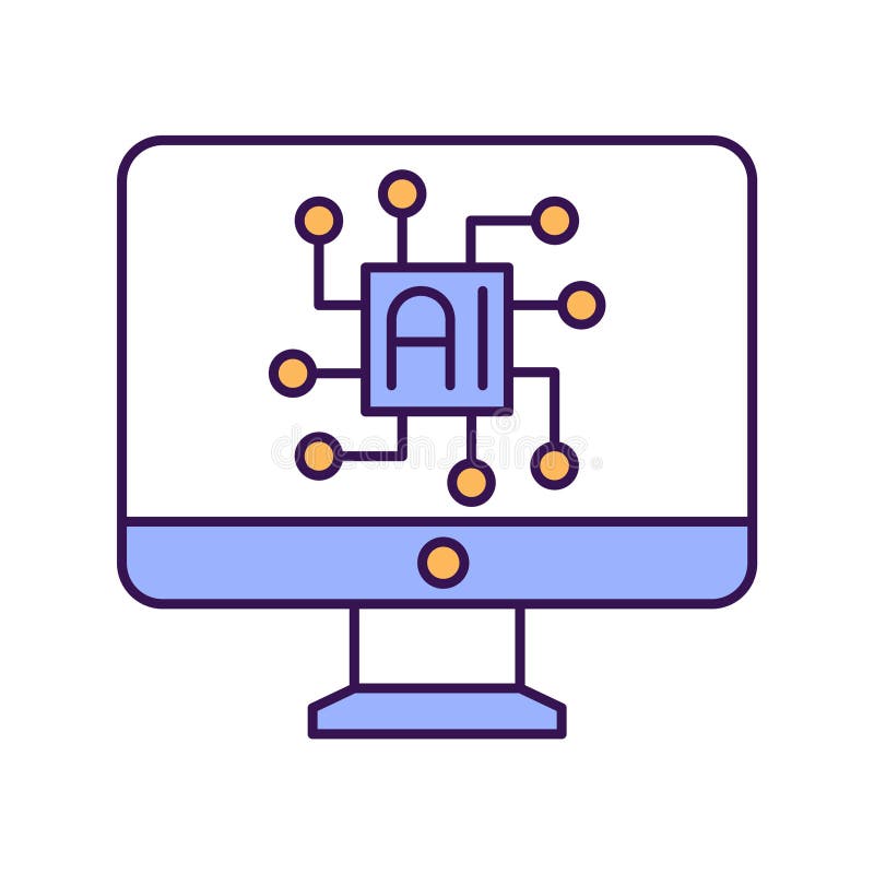 Api Outline With Colors Fill Vector Icon That Can Easily Edit Or Modify Stock Vector